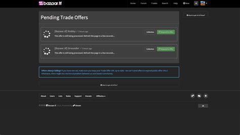 Bots Are Not Working Even After Updating Trade Offer Url Bazaartf