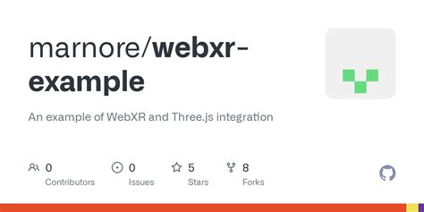 Github Marnorewebxr Example An Example Of Webxr And Threejs