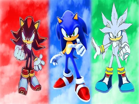 Sonic Shadow And Silver The Hedgehog Wallpaper