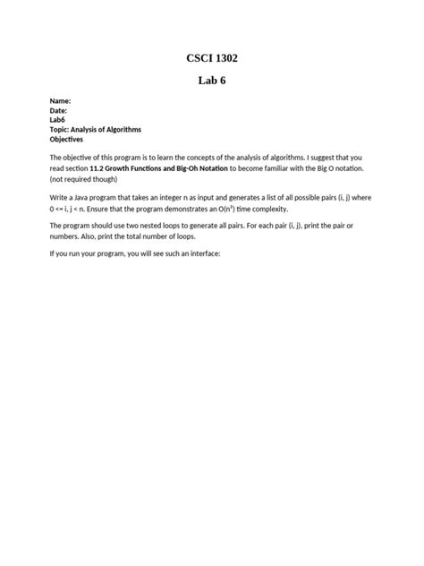 Sum25 Csci 1302 Lab6 Pdf
