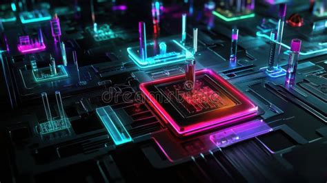 Engineer Placing Cpu On Motherboard Working With Microelectronics