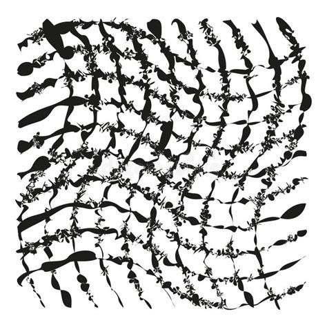 Organic Grid Texture Abstract Mesh Pattern Biomass Field Illustration Vector Cellular Art