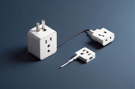 Isometric Electric Plug And Socket Premium Ai Generated Image
