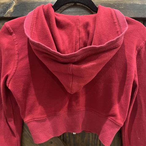 Cropped Red Bebe Jacket Depop