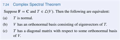 7b the spectral theorem flashcards quizlet