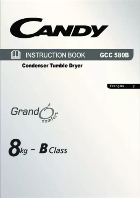 Notice Sèche Linge Candy Gcc580nb Trouver Une Solution à Un Problème Candy Gcc580nb Mode D