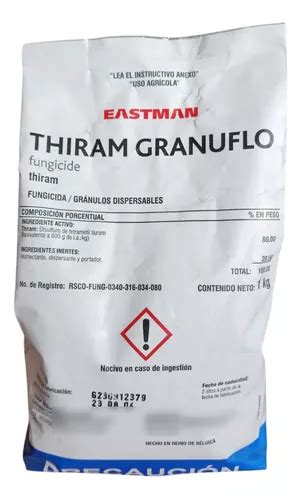 Thiram Granuflo Fungicida Control Tizón Verrucosis 1 Kg Meses Sin