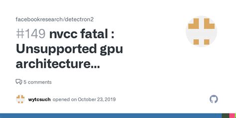 Nvcc Fatal Unsupported Gpu Architecture Compute75 · Issue 149