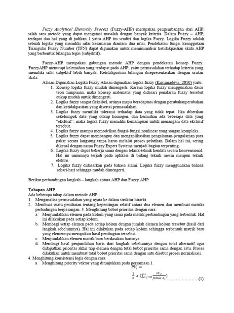 Fuzzy Analytical Hierarchy Process Pdf