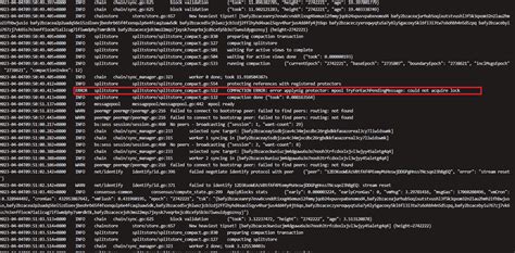 Compaction Error The Chain Is Growthing · Issue 10615 · Filecoin