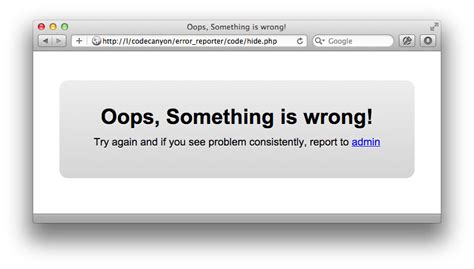 Error Reporter By Mfyz Codecanyon