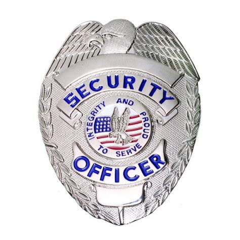 Security Officer Badge Silver Quick Uniforms