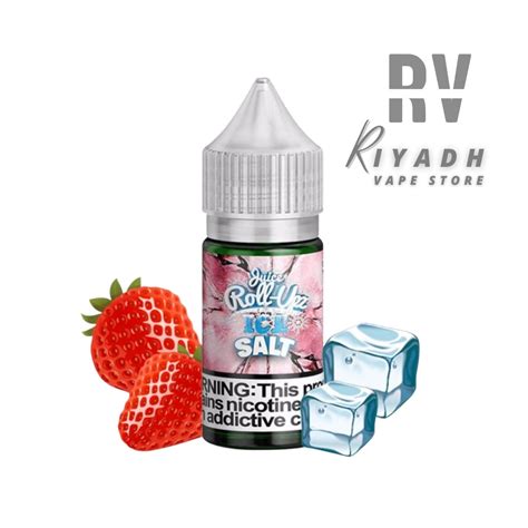 Rollup Strawberry Ice Saltnic E Juice رول أب سولت نيك الفراولة