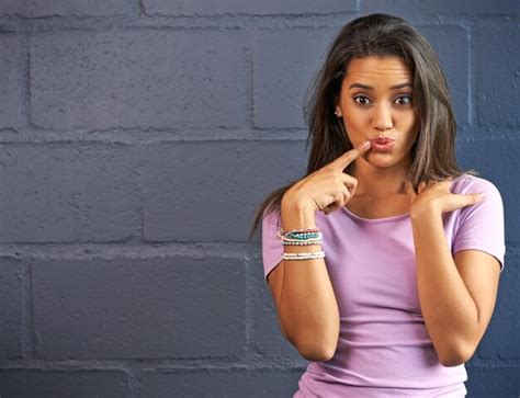 Premium Photo Woman Thinking Portrait And Finger By Lips For Ideas