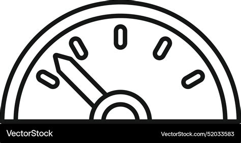 Speedometer Showing Increasing Speed With Arrow Vector Image