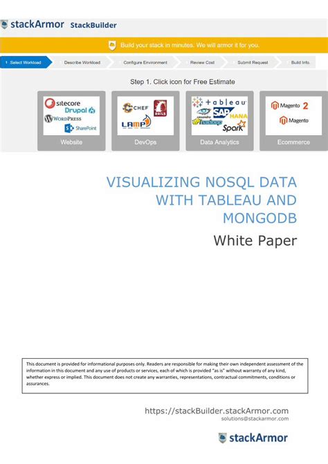 Pdf Visualizing Nosql Data With Tableau And Mongodb€¦ · The Mongodb