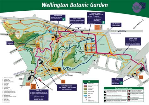 Wellington Botanic Garden Map Guide Pdf Trail Outdoor Recreation