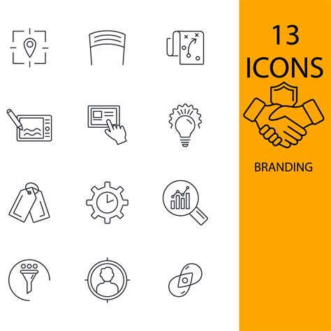 Branding Icons Set Branding Pack Symbol Vector Elements For Infographic Web 9484514 Vector Art