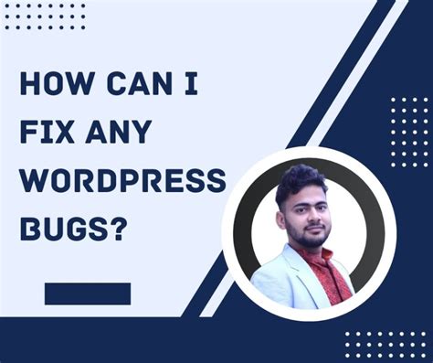 How Can I Fix Any Wordpress Bugs