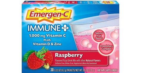 Emergen C Immune Fizzy Drink Mix Raspberry 30 Ct False • Price
