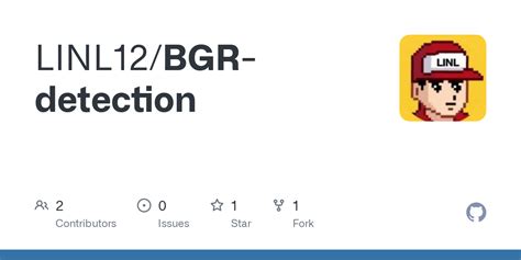 github linl12 bgr detection