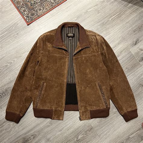 Danier × Leather Jacket × Streetwear Danier Brown Suede Leather Jacket Grailed