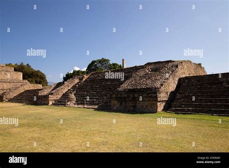 Ancient Archaeological Ruins Of Monte Alban In The Oaxaca Region Of