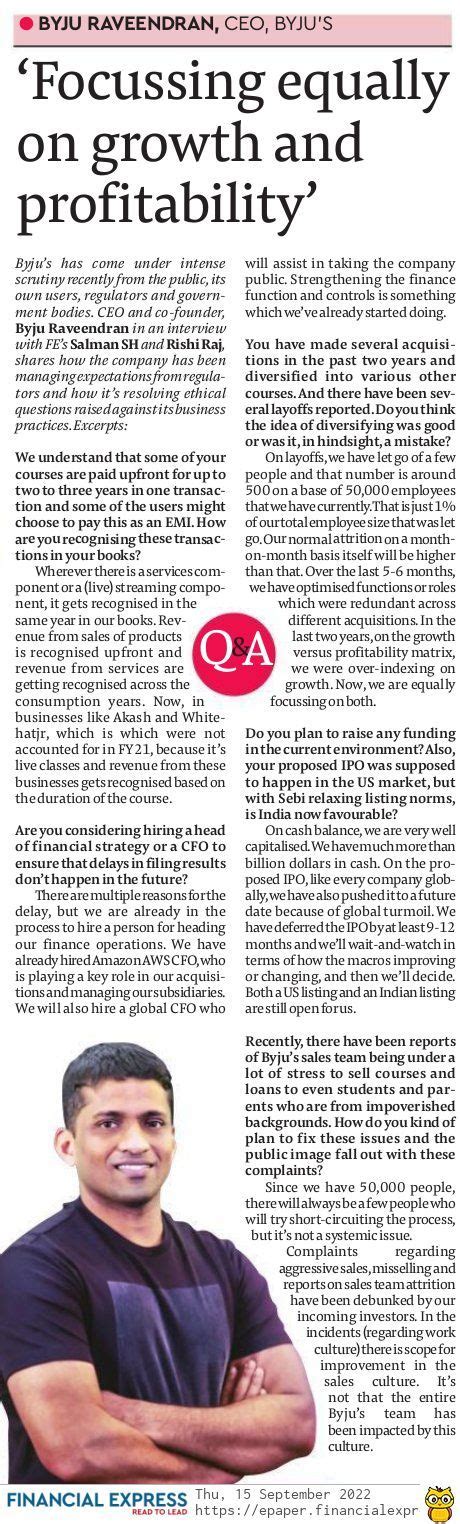 Salman Sh On Linkedin Edtech Byjus