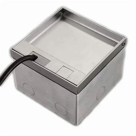 Встраиваемая выдвижная розетка для установки в пол и столешницу на 2 ЕВРО выдвижной блок