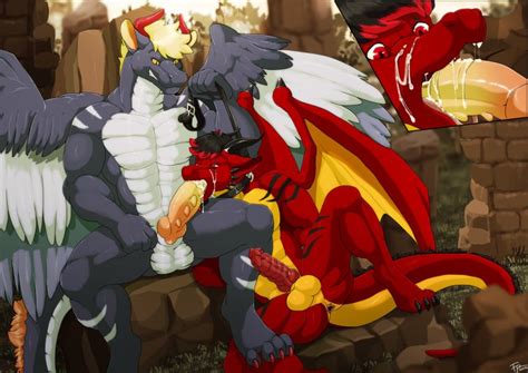 Rule 34 Anthro Athanaskhay Balls Barbed Penis Collar Cum Dragon