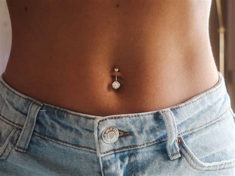 Triple Belly Button Piercing
