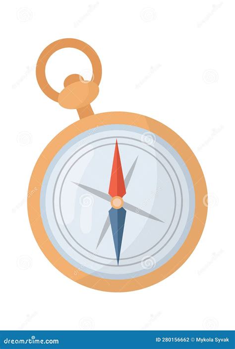 Hand Compass Device Stock Vector Illustration Of Adventure 280156662
