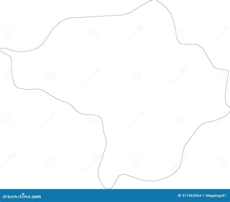 Butha Buthe Lesotho Outline Map Stock Illustration Illustration Of Geography Sketch 317463064