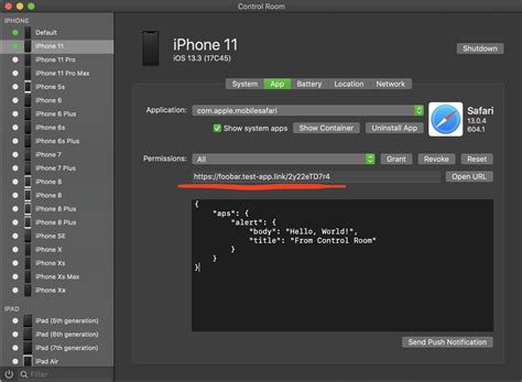 Swift Pass Deep Link Into Ios Simulator Stack Overflow
