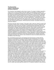 The Second Sex Introduction Free Download Borrow And Streaming Internet Archive