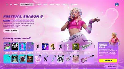 Fortnite Festival Season 5 Pass Full List Of Every Item