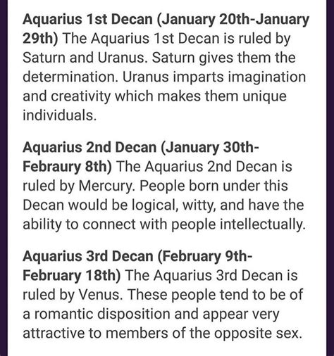 Aquarius Decans Zodiac Memes
