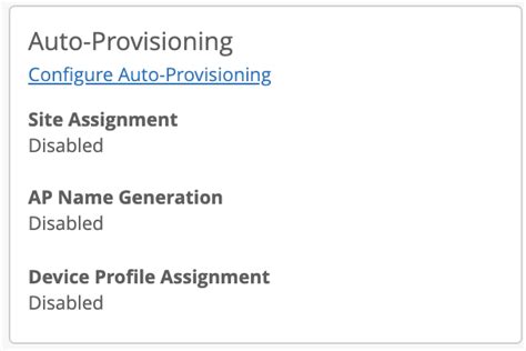 Auto Provisioning Mist