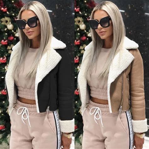 Пальто из искусственной овчины женская кожаная Толстая замшевая куртка Женская осенне зимняя