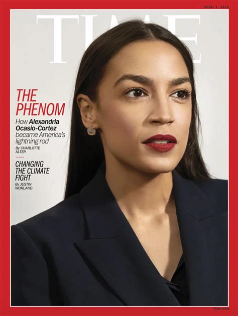 Aoc Is The New Time Cover Star Inside Her Office Complete With Cardi