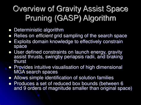 Ppt Global Optimisation And Search Space Pruning In Spacecraft Trajectory Design Powerpoint
