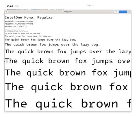 One Of Intels Newest Open Source Projects Is A New Font For Developers Phoronix