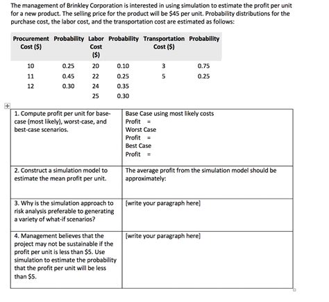 Construct A Spreadsheet Simulation Model To Simulate