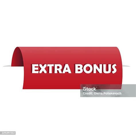 추가 보너스 아이콘입니다 빨간색 접기 탭 보상 메시지 리본 벡터 프로모션 레이블입니다 10에 대한 스톡 벡터 아트 및 기타 이미지 Istock