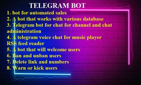 Do A Professional Telegram By Ernardroy Fiverr