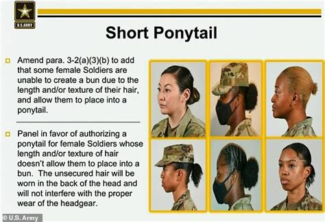 Military Hair Regulations For Women