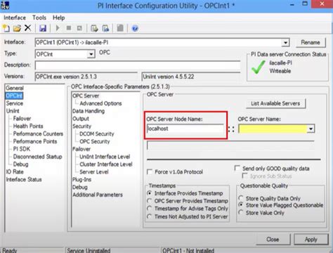 Integration Pi Sistem And Opc Da