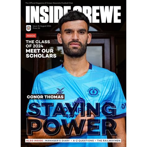Inside Crewe Issue 34 Accessories From Crewe Alexandra Football Club Uk