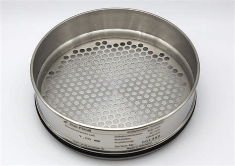 Test Sieve ⌀ 200 Mm Round Apertures 7 00 Mm Iso 5223 Estore