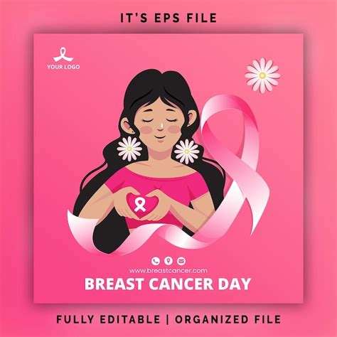 Premium Vector Breast Cancer Awareness Poster Design Template